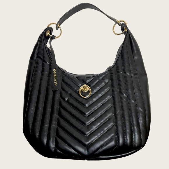Alexis Bendel | Bags | Alexis Bendel Vegan Leather Quilted Hobo Bag ...